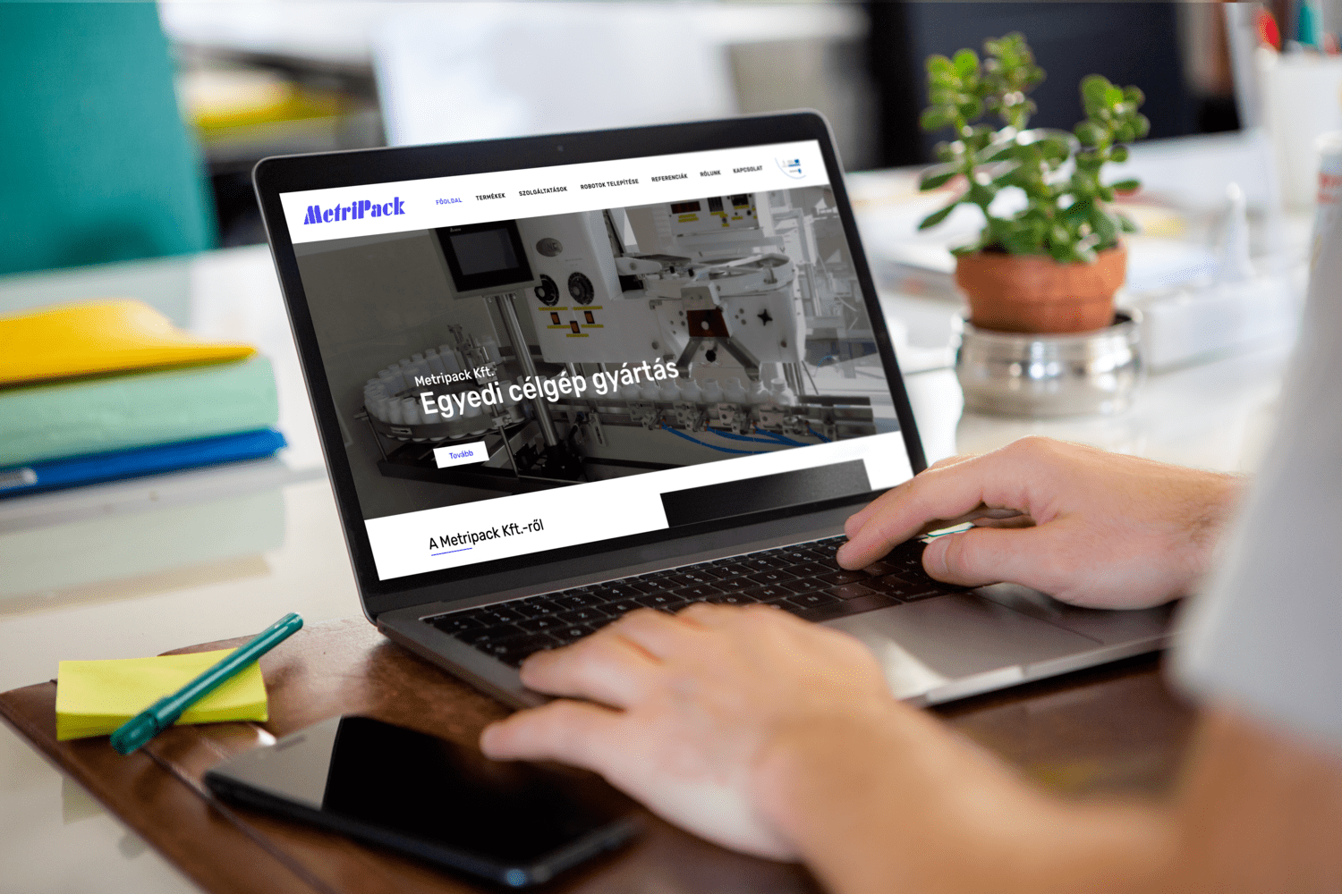 Metripack weboldal - Creatit Solutions Kft